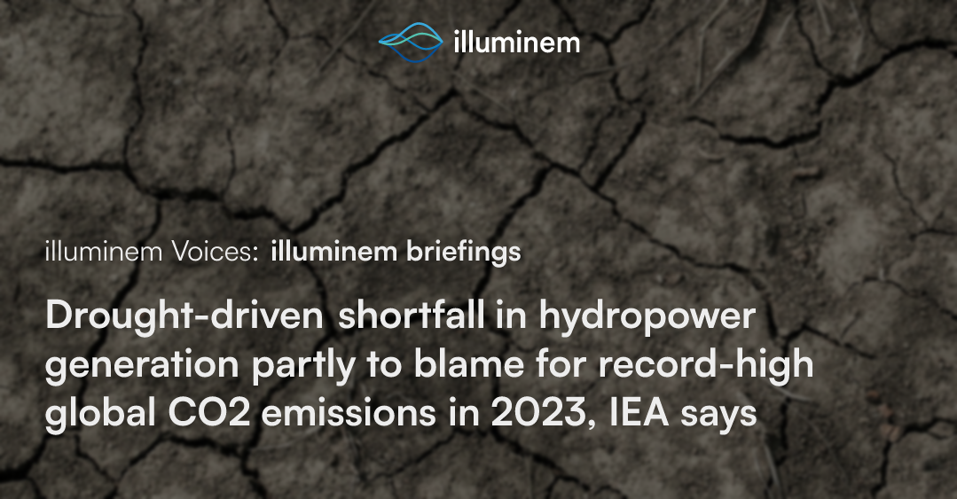 Drought-driven shortfall in hydropower generation partly to blame for record-high global CO2 ...